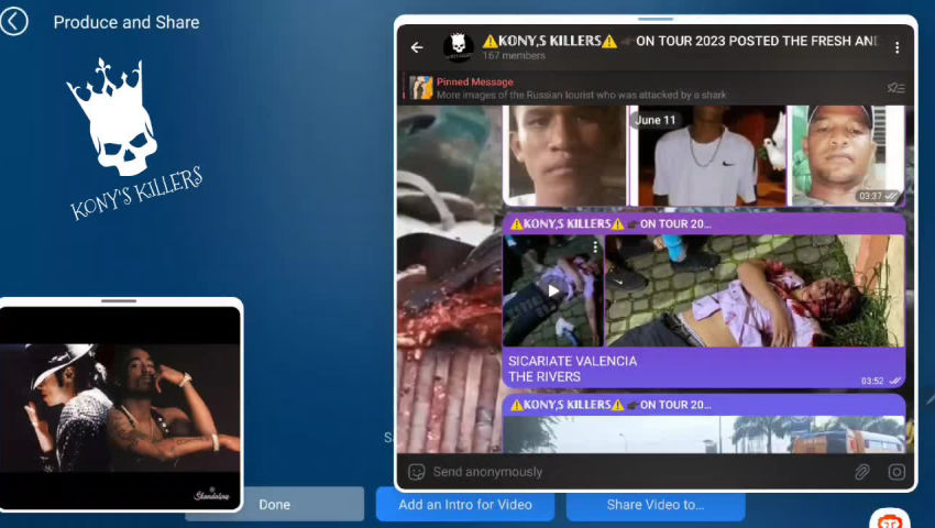 KONY'SKILLERS TELEGRAM PAGES ..WHERE ALL THE NEW GORE VIDEOS GeT posted ...